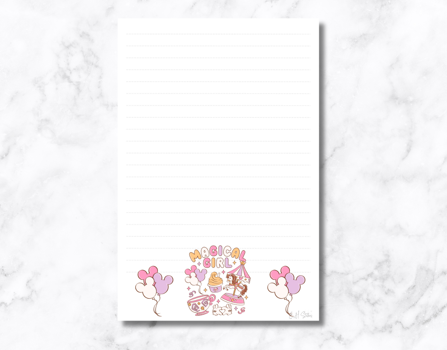 Magical Girl Notepad – EH Stickers